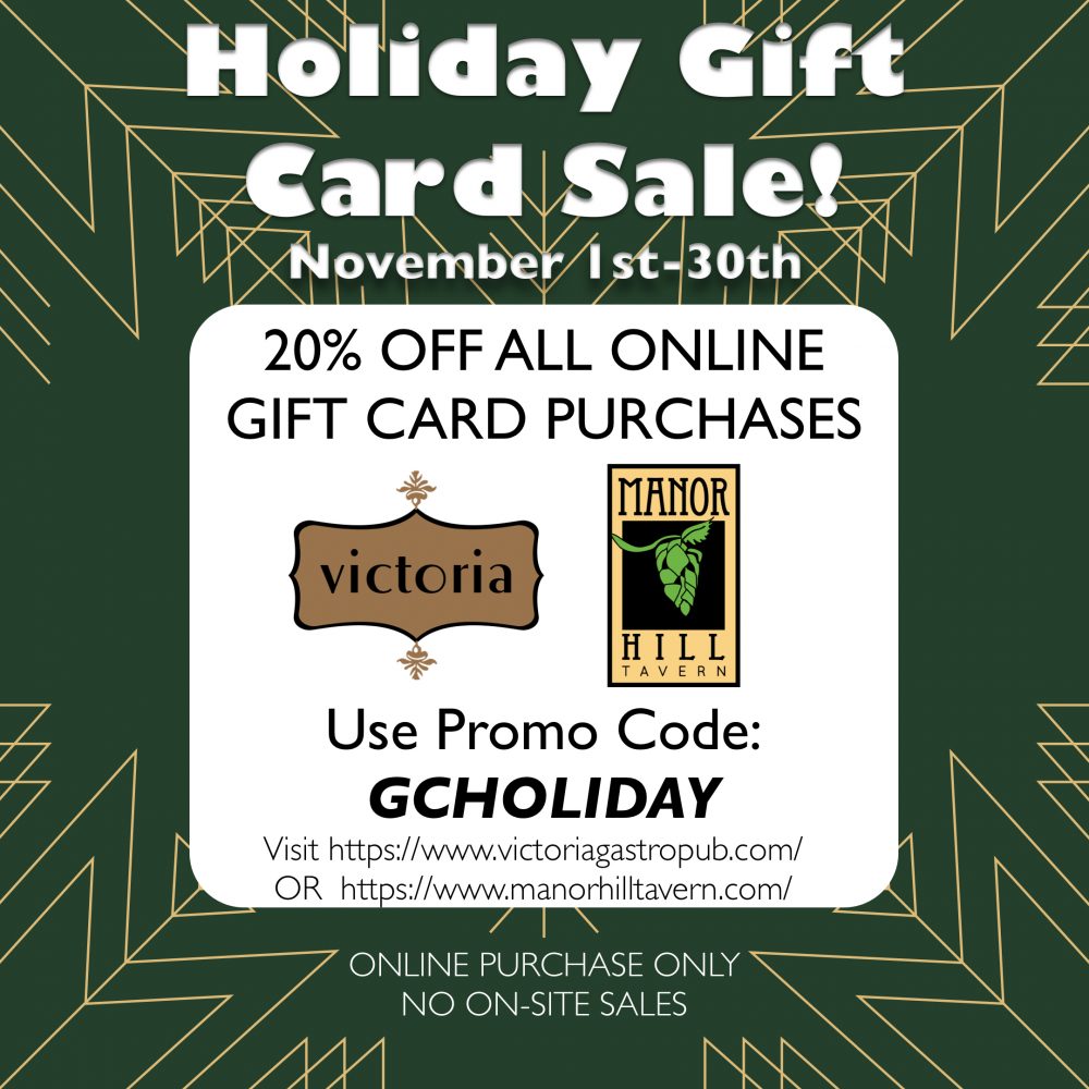 HOLIDAY GIFT CARD SALE! - Victoria
